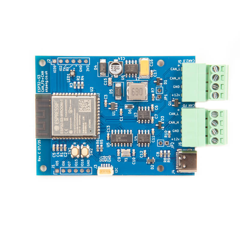 ESP32S3 CAN FD and CAN-Bus board — SK Pang Electronics Ltd
