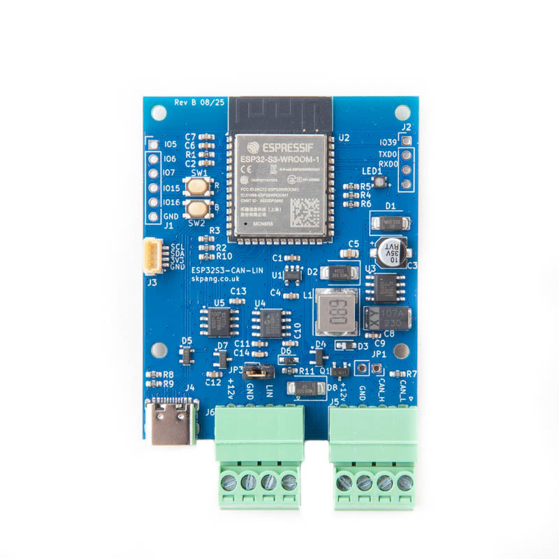ESP32S3 CAN and LIN-Bus board — SK Pang Electronics Ltd