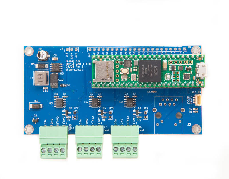 Teensy 4.1 Triple CAN-Bus Board — SK Pang Electronics Ltd