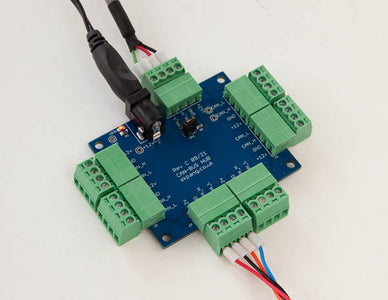 CAN-Bus hub with 7 ports and power distribution — SK Pang Electronics Ltd
