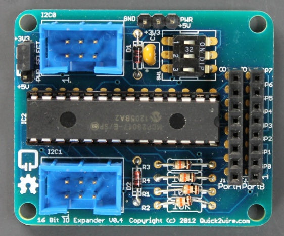 Quick2Wire I2C Port Expander Board Kit — SK Pang Electronics Ltd
